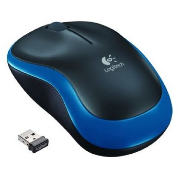 Logitech M185 Cordless Mouse BLUE BLACK : Scroll Wheel, Right/Left ...