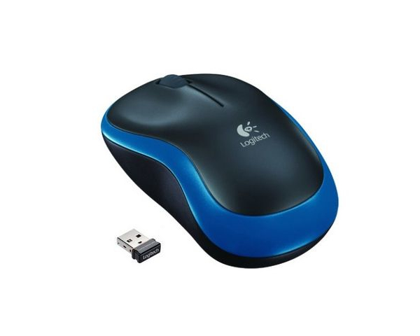 Logitech M185 Cordless Mouse BLUE BLACK : Scroll Wheel, Right/Left ...