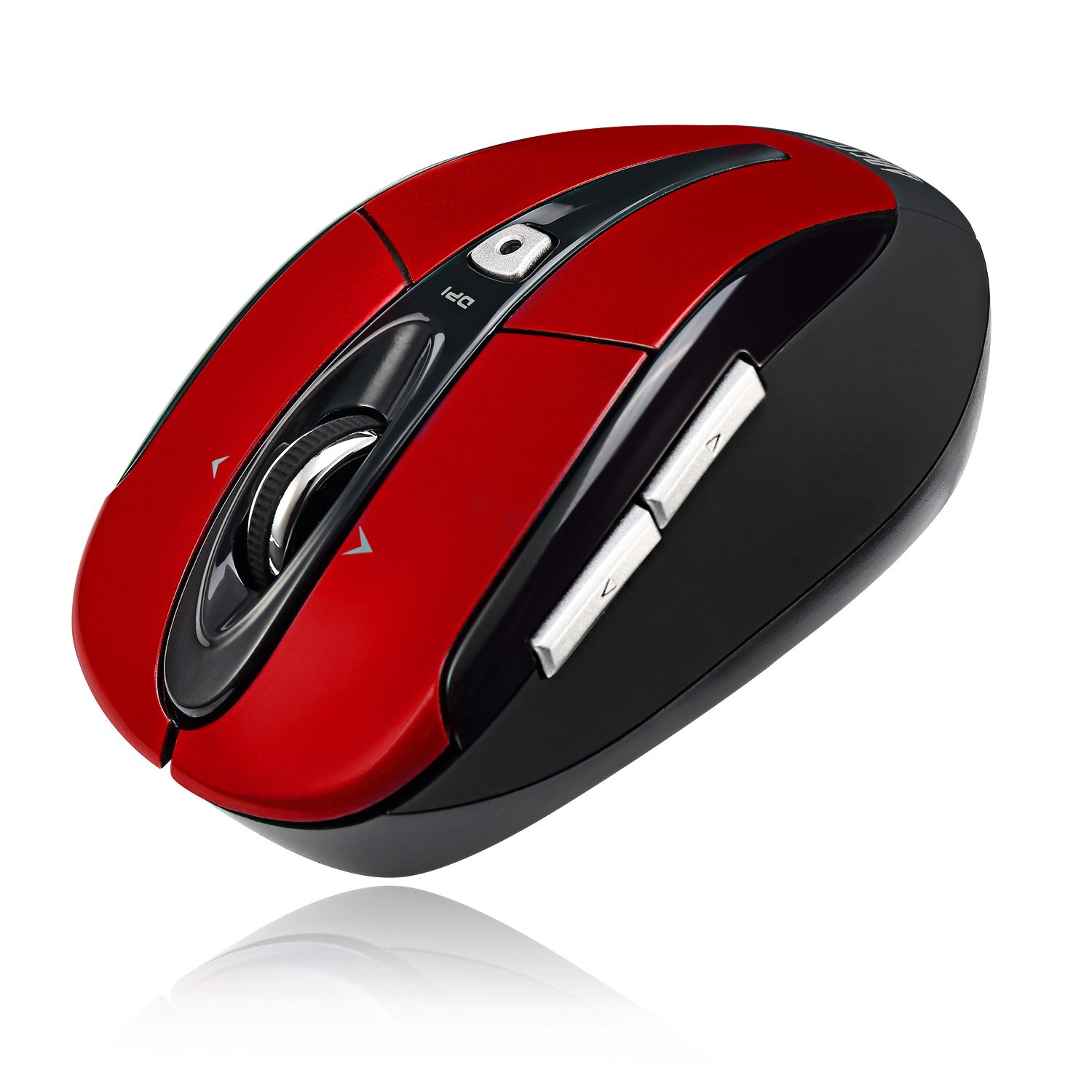 Adesso Wireless 5 buttons 4 way scroll programable mini mouse (Red ...