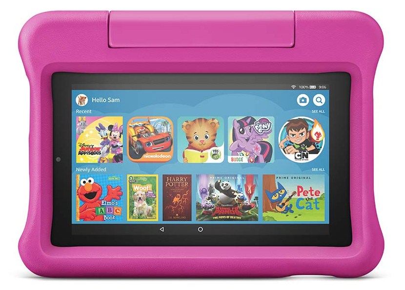 Amazon - Fire 7 Kids - 7" Tablet – 16GB - Pink - 841667143354