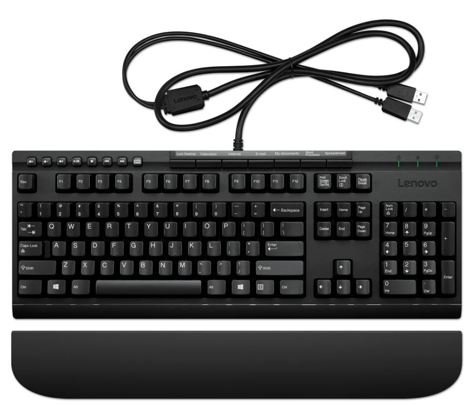Lenovo Enhanced Performance USB Keyboard Gen II BLACK - 4Y40T11813