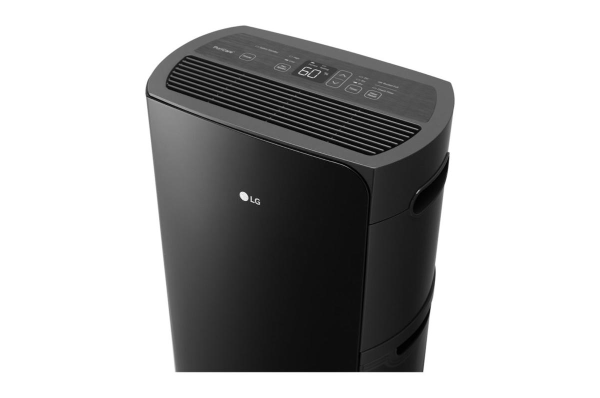 LG PuriCare Energy Star 50-Pint Portable Dehumidifier, Black - UD501KOG5