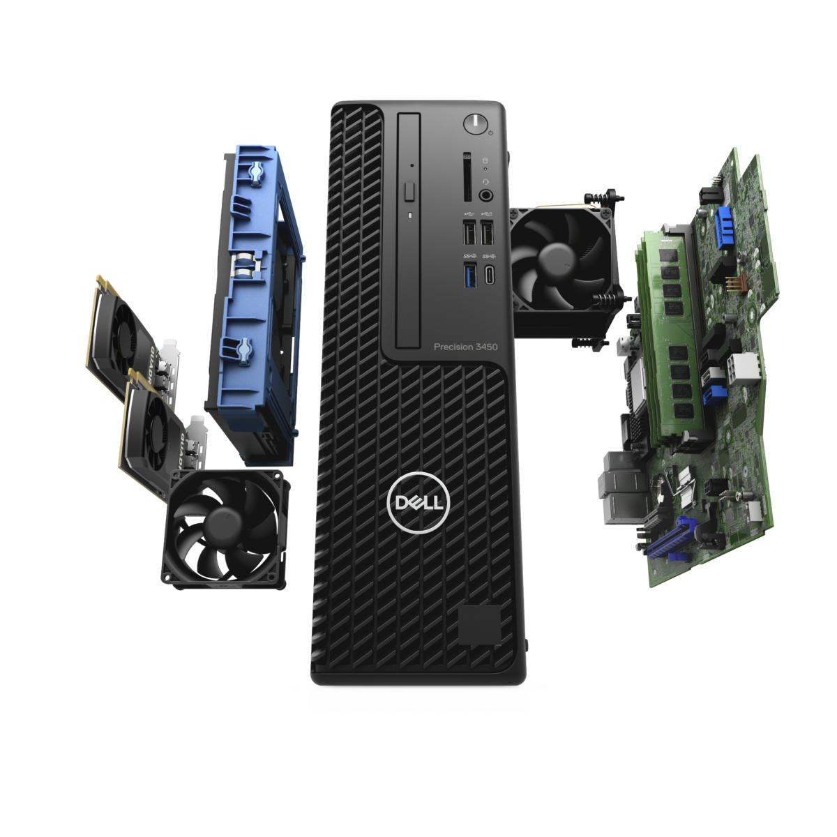 Dell Precision 3450 SFF Desktop Core i5-11500 2.7GHz 256GB PCIe SSD 8GB ...