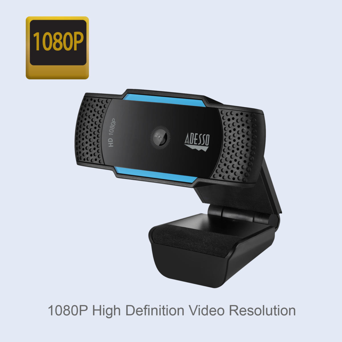 ADESSO CYBERTRACK H5 Auto-Focus 2MP Full HD (1920x1080) Webcam BLACK ...