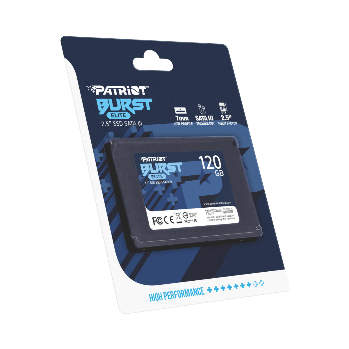 Patriot 120GB Burst Elite 2.5" SATA III Internal SSD Solid State Drive ...