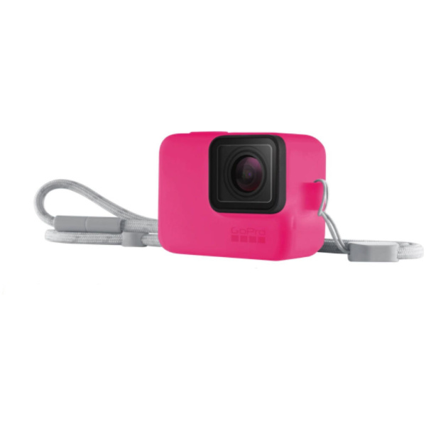 ACSST-011 - $30 - GoPro Sleeve + Lanyard Electric Pink (HERO7)