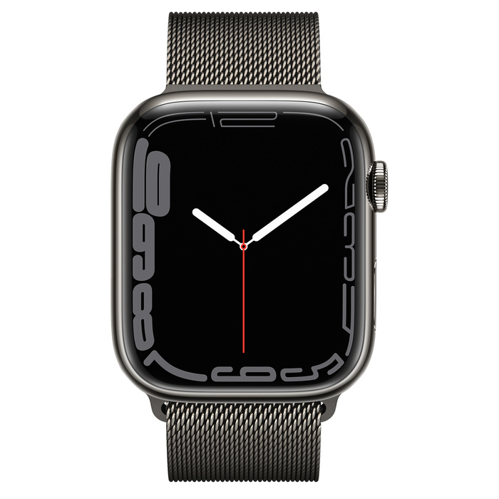Apple Watch Series 7 (GPS + Cellular) 45mm Stainless Steel Case with ...