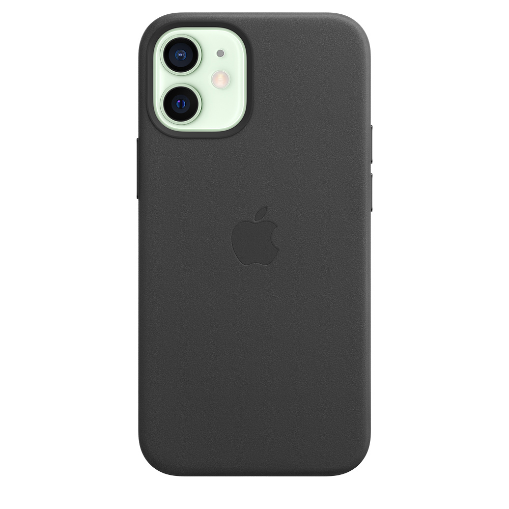 Apple iPhone 12 mini Leather Case w/ MagSafe - Black - MHKA3ZM/A