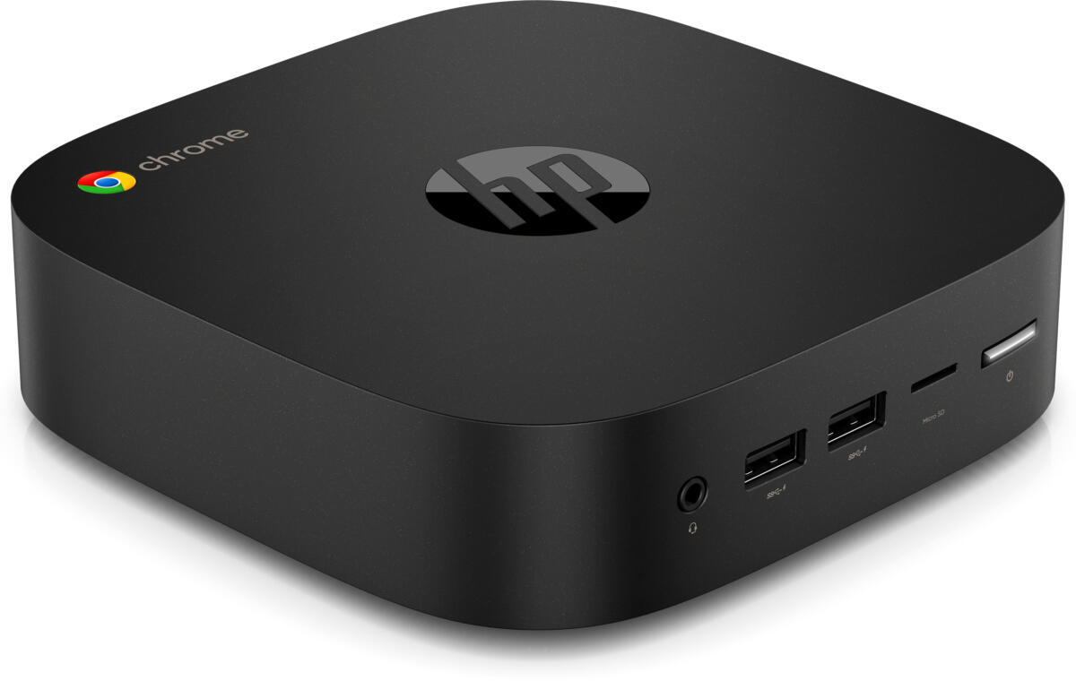 HP Chromebox G3 Mini Core™ i5-10310U 64GB eMMC 8GB CHROME OS BLACK ...