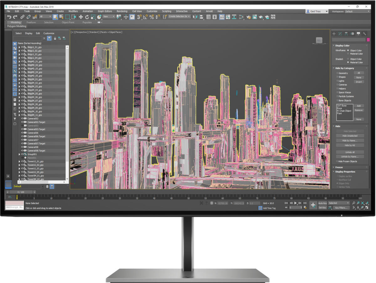 1B9X2AA - $339 - HP Z27u G3 GAMING 27" QHD (2560x1440) 144Hz 1ms 350 cd ...