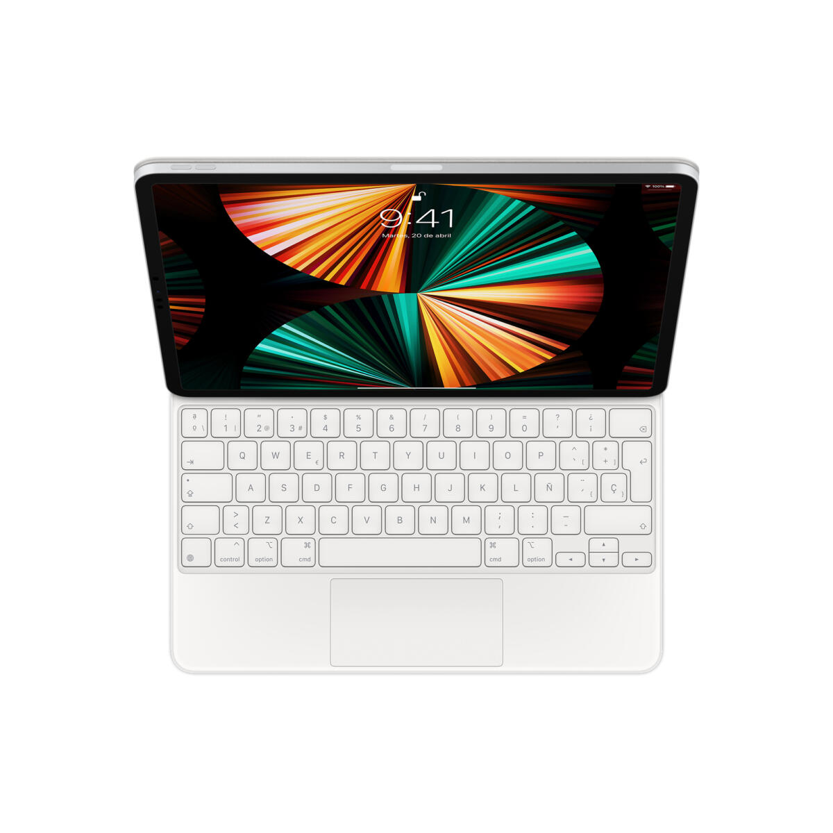 Apple iPad Magic Keyboard for iPad Pro 12.9" White Spanish - MJQL3Y/A