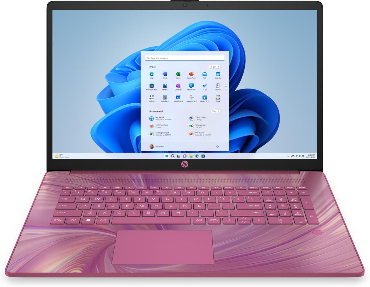 HP 17-CN3104 Intel® N200 128GB USF 4GB 17.3" (1600x900) WIN11 SUNKISSED ...